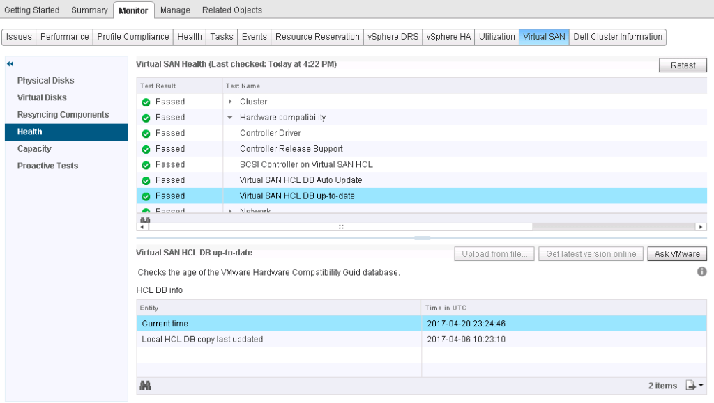 vSAN – Working with the vSAN HCL Database « vmexplorer